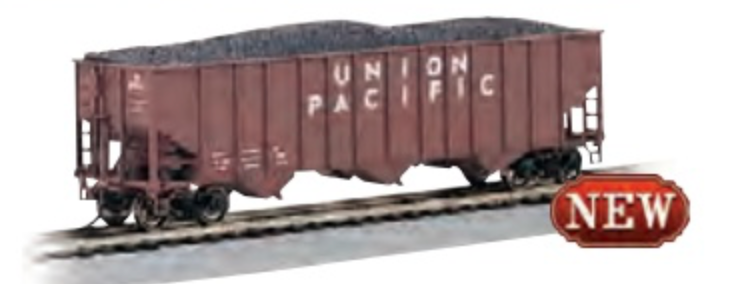 Bachmann 18717 HO Scale 100 Ton 3 Bay Hopper Union Pacific UP 36328 — White Rose Hobbies