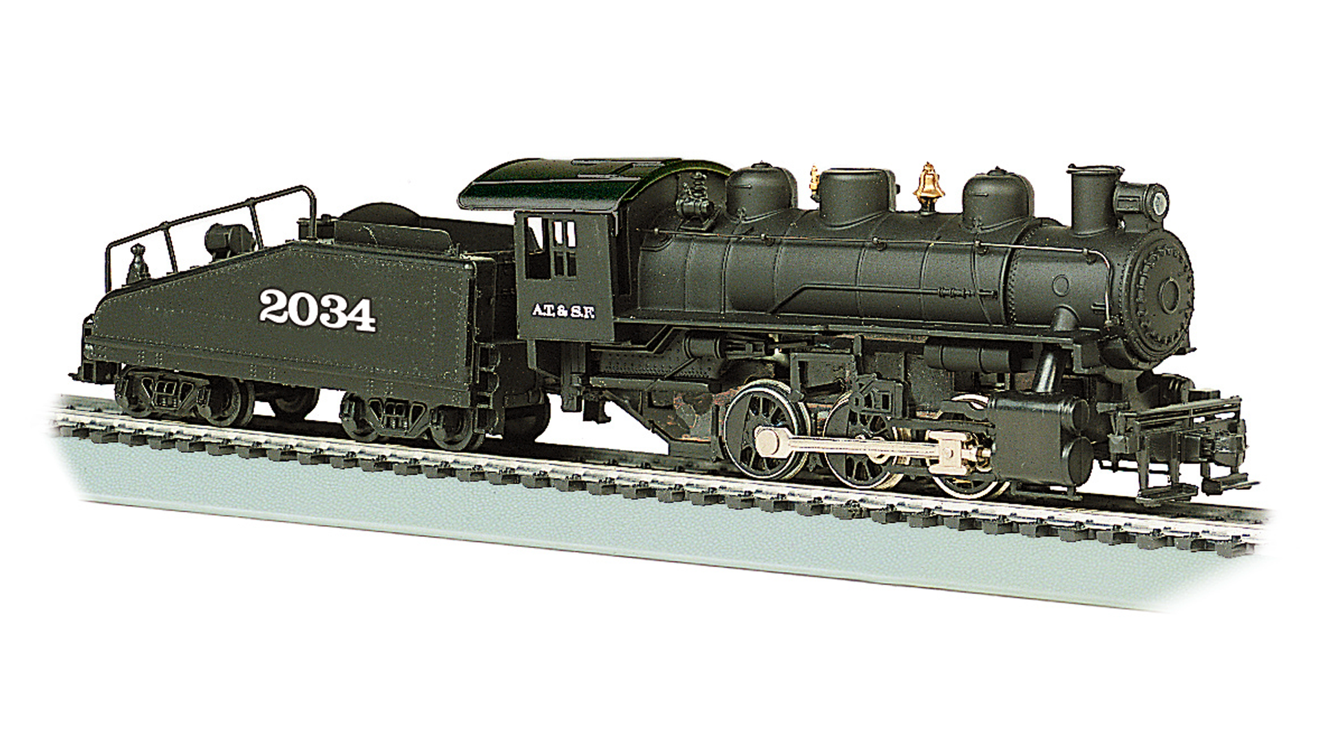 Bachmann 50609 HO Scale 0-6-0 Steam Locomotive with Smoke Santa Fe ATS ...