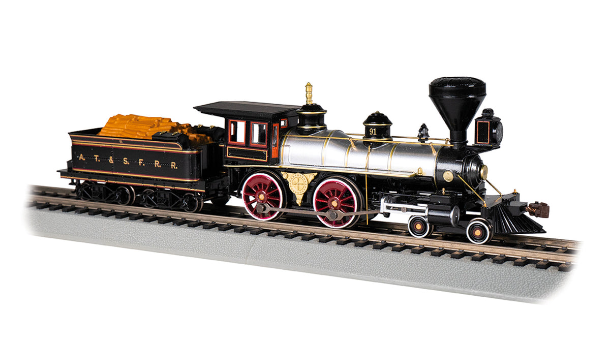 Bachmann 51007 Ho Scale 4 4 0 American Steam Locomotive Santa Fe Atsf