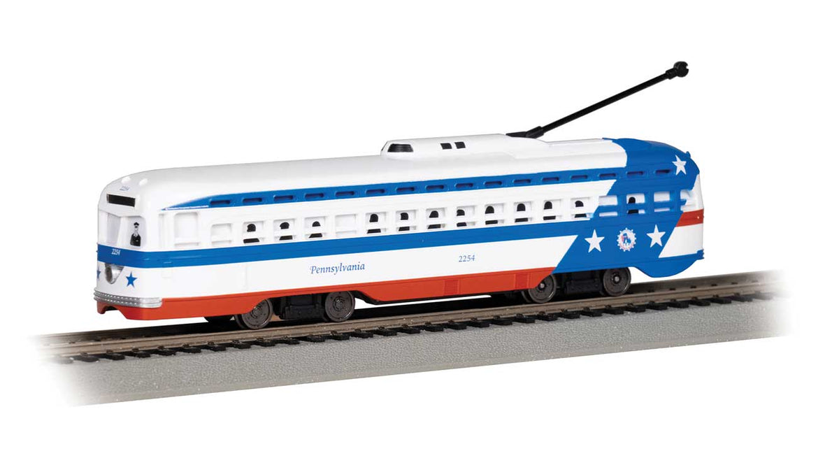 Bachmann 60512 HO Scale PCC Streetcar - Septa "Bicentennial" 2254 ...