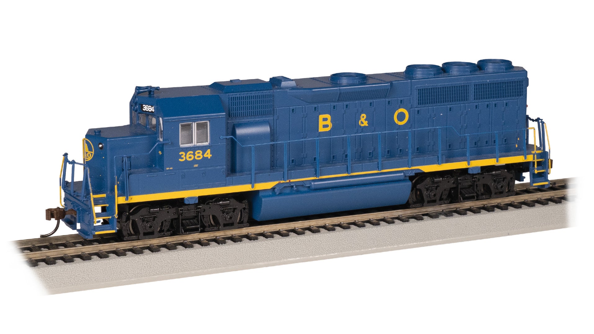 Bachmann 66308 HO Scale EMD GP40 Diesel Baltimore & Ohio B&O 3684 with — White Rose Hobbies