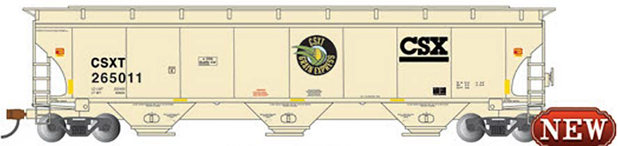 Bachmann 70631 HO Scale Trinity 5161 Covered Hopper CSX "Grain Express — White Rose Hobbies
