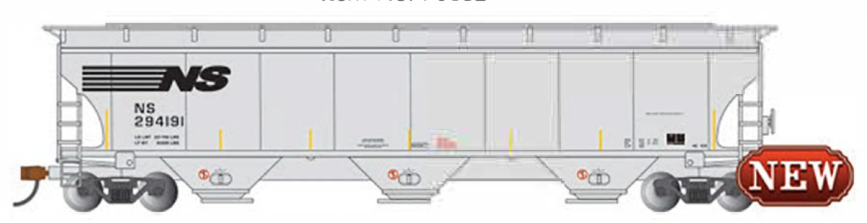 Bachmann 70634 HO Scale Trinity 5161 Covered Hopper Norfolk Southern N ...