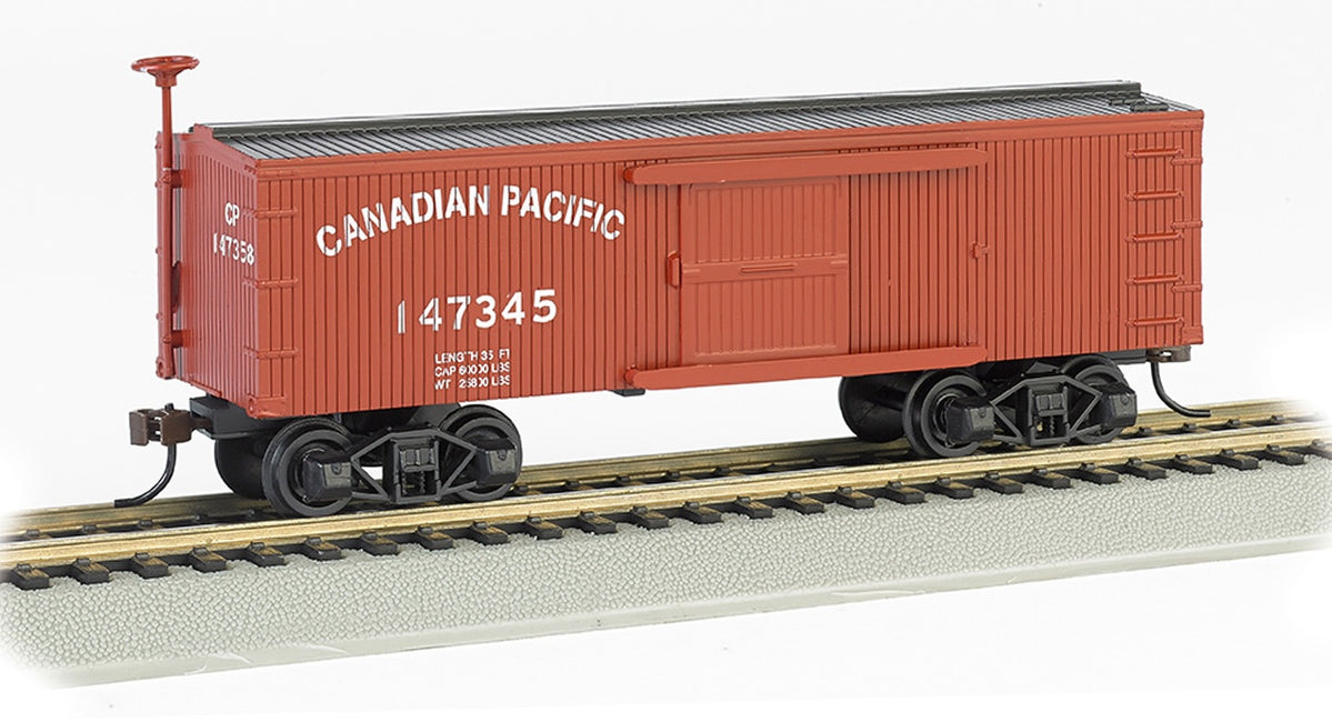 Bachmann 72313 HO Scale 34' Old Time Wood Boxcar Canadian Pacific CP 1 ...