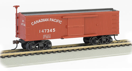 Bachmann 72313 HO Scale 34' Old Time Wood Boxcar Canadian Pacific CP 1 ...