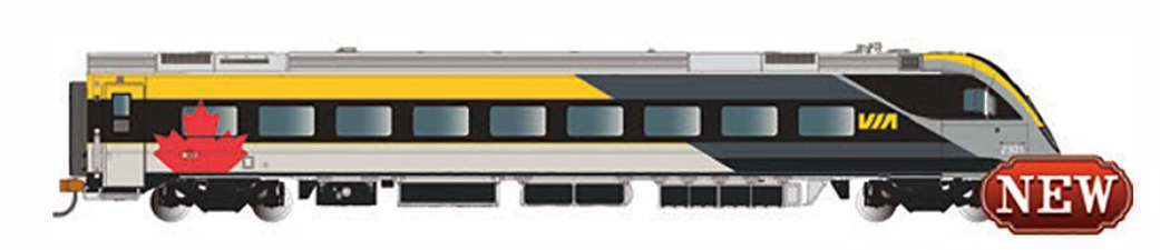 Bachmann 74560 N Scale Siemens Venture Coach Passenger Car VIA Cab Car ...