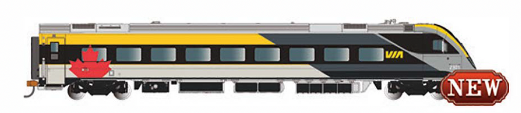 Bachmann 74560 N Scale Siemens Venture Coach Passenger Car VIA Cab Car ...