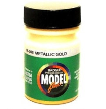 Badger 16-208 MODELFlex Acrylic Paint 1oz Metallic Gold — White Rose ...