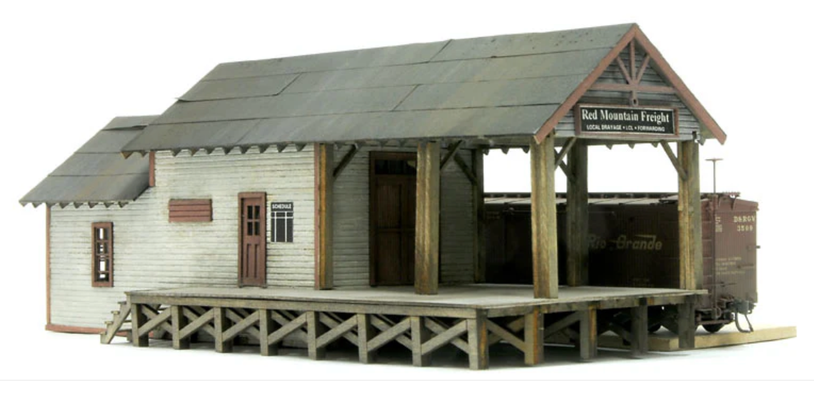 Banta Modelworks 2070 HO Scale Red Mountain Freight Station Craftsman ...