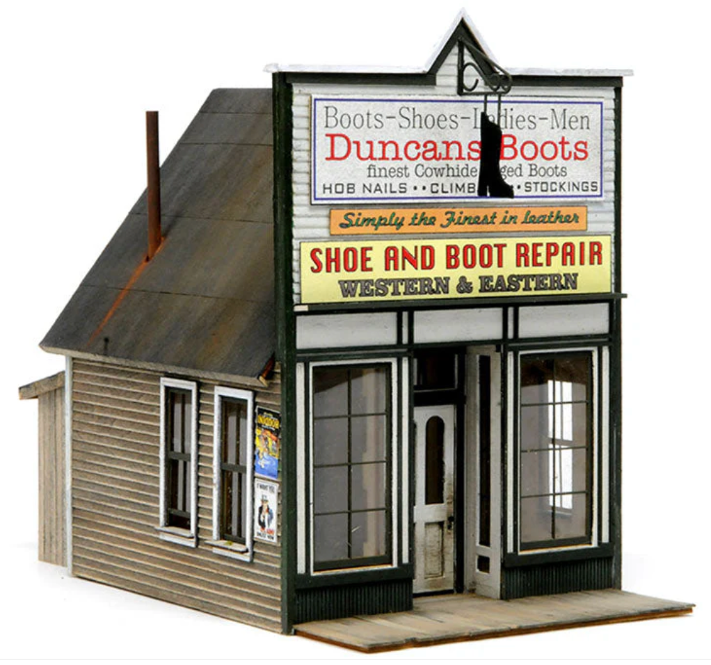 Banta Modelworks 6120 O Scale Duncan's Boots Craftsman Kit — White Rose ...