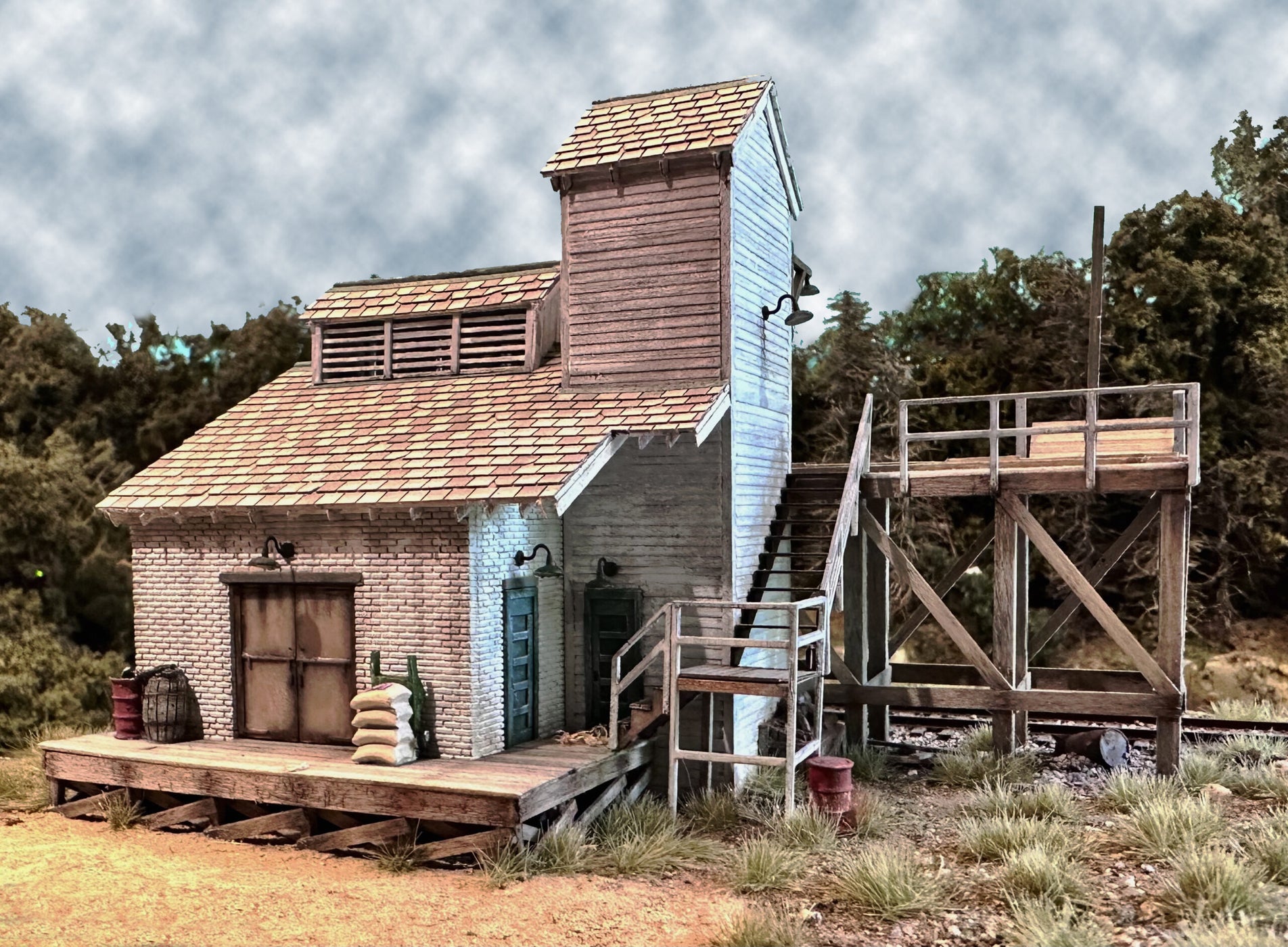 Bar Mills Scale Model Works 152 HO Scale Ice House at Cranberry Yard C ...