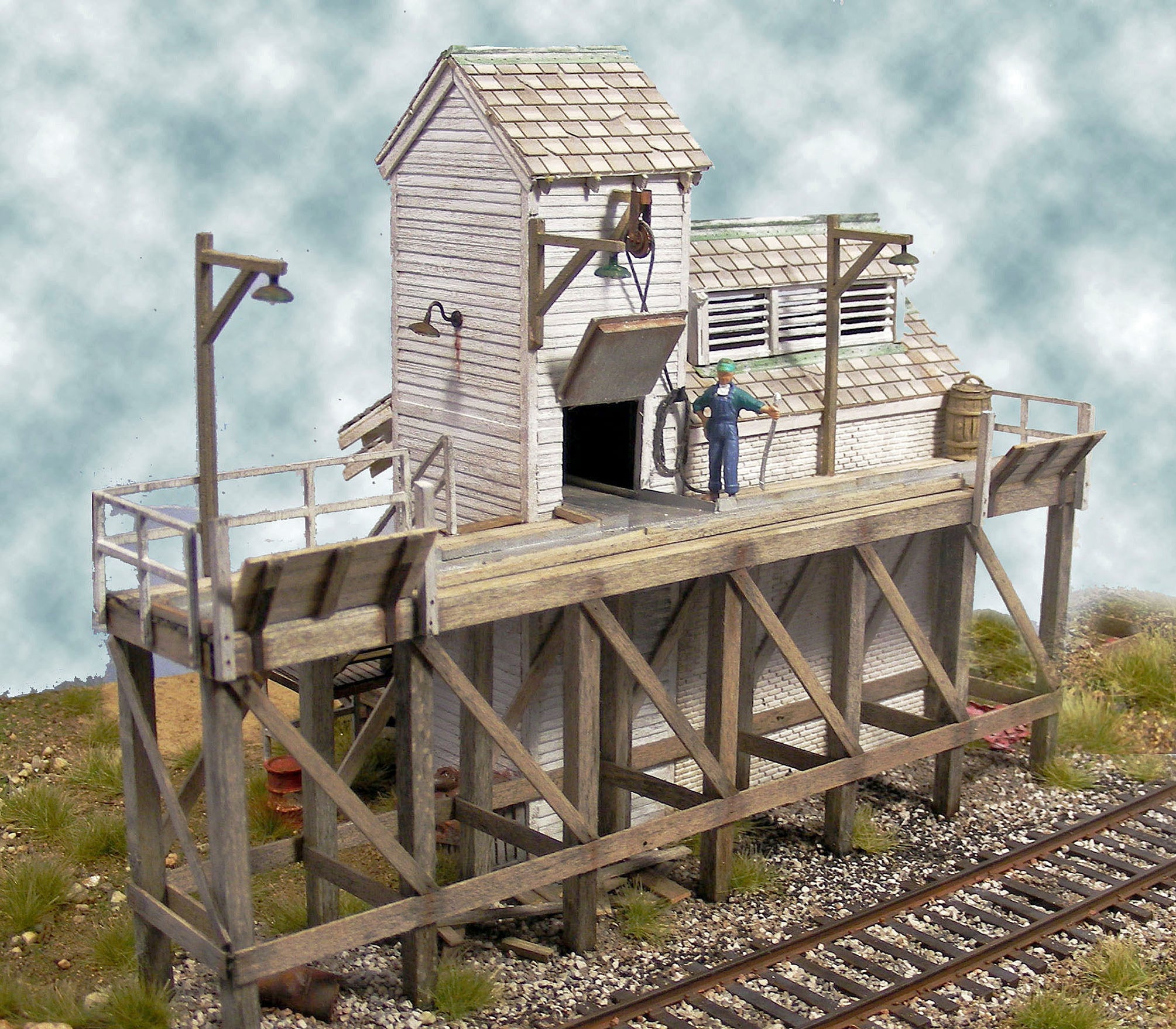 Bar Mills Scale Model Works 152 HO Scale Ice House at Cranberry Yard C ...