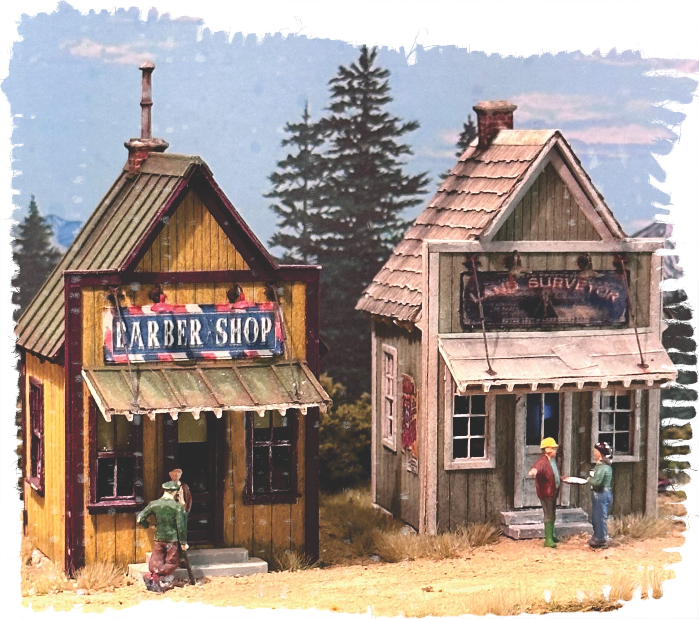 Bar Mills Scale Model Works 512 HO Scale Twin Peaks Small Businesses C ...
