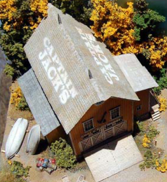 Bar Mills Scale Model Works 892 HO Scale Captain Jacks Boat & Bait Hou ...