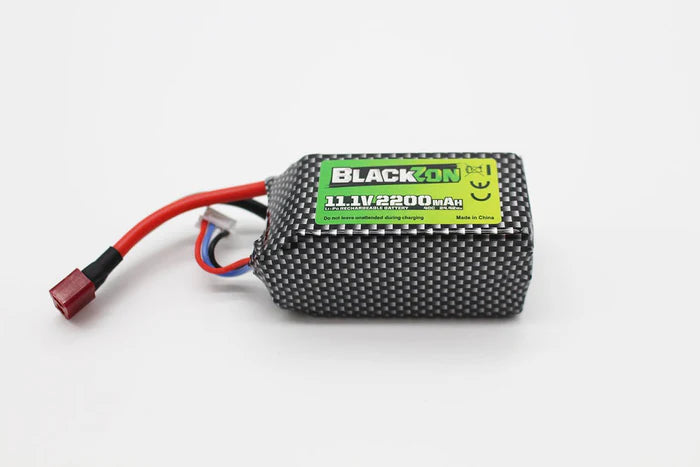 BlackZon 540248 3S 11.1V 1800mAh LiPo Battery Pack with T-Plug — White ...
