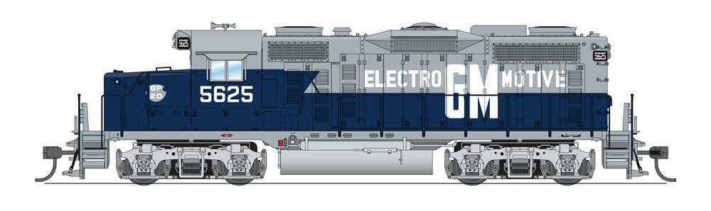 BLI 4273 HO Scale EMD GP20 Diesel EMD Demonstrator 5625 Paragon4 DCC ...