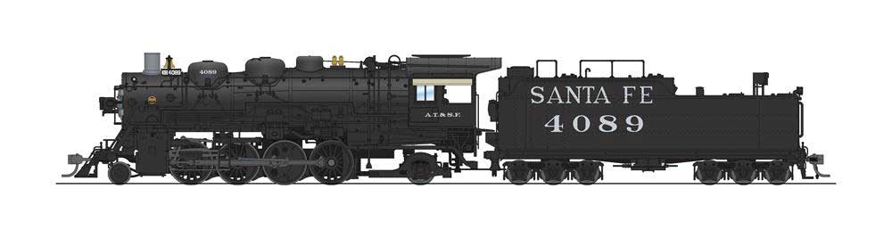 BLI 4767 HO Scale 2-8-2 Mikado Steam Loco Santa Fe ATSF 4089 Paragon4 — White Rose Hobbies