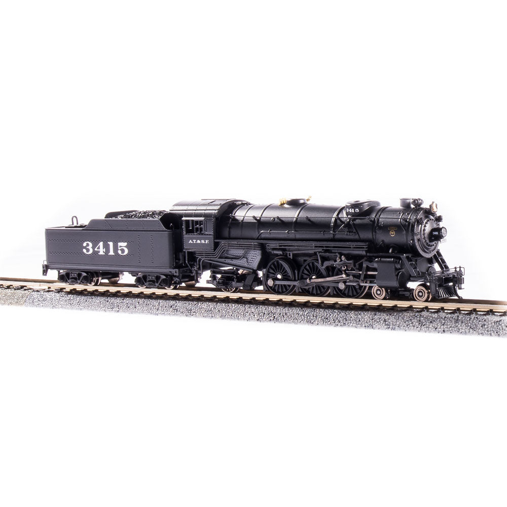 BLI 6222 N Scale 4-6-2 Pacific Steam Locomotive Santa Fe ATSF 3415 Par ...