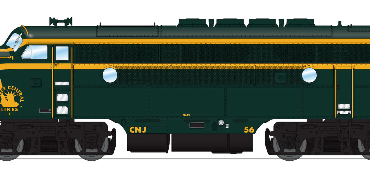 BLI 6653 HO Scale EMD F3A-B Diesel Set Central Railroad of New Jersey ...