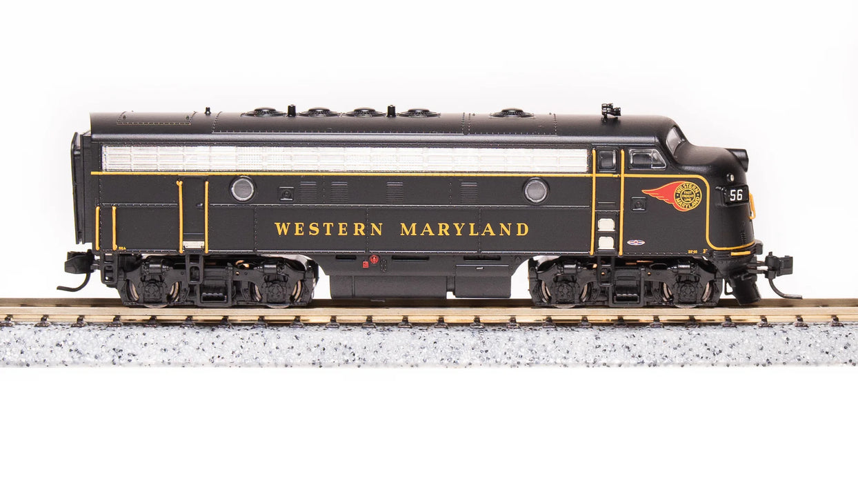 BLI 6884 N Scale EMD F7A Diesel Western Maryland "Fireball" 56 Paragon ...