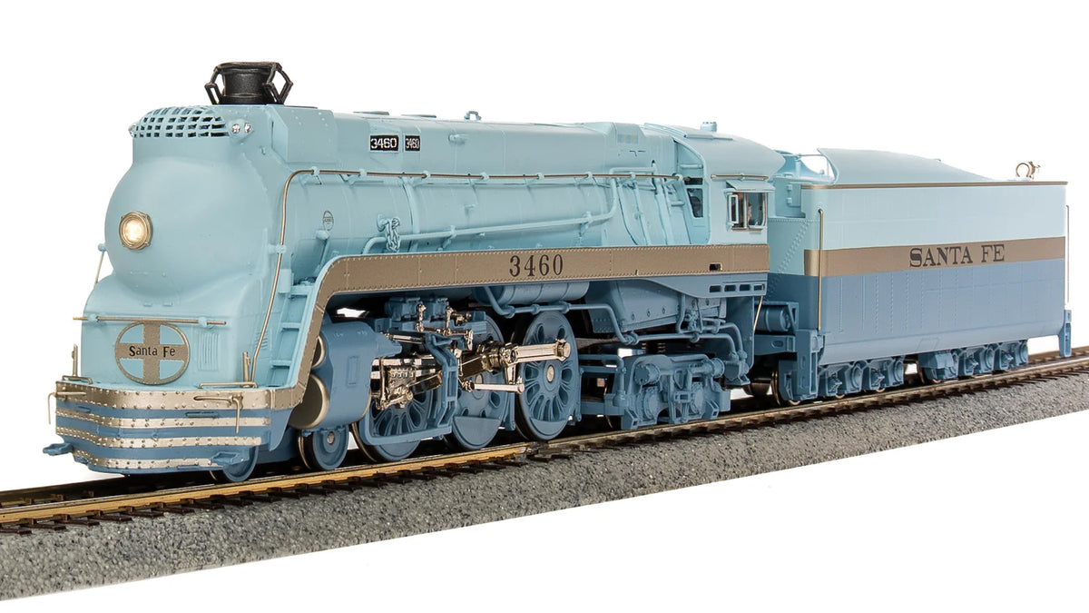 BLI 7355 HO Scale 4-6-4 Hudson Steam Loco Santa Fe Blue Goose 3460 Hyb ...