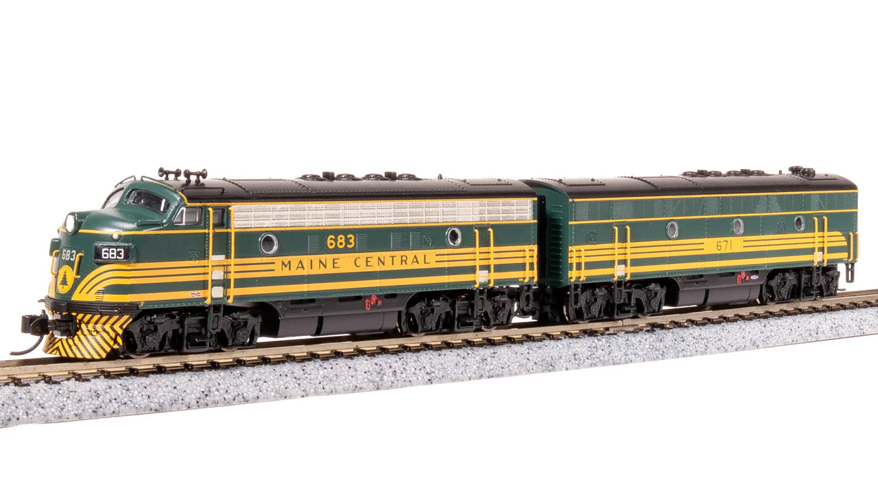 BLI 7723 N Scale EMD Diesel F3A/B Set Maine Central MEC 683/671B Parag — White Rose Hobbies