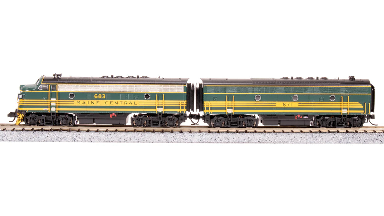 BLI 7723 N Scale EMD Diesel F3A/B Set Maine Central MEC 683/671B Parag — White Rose Hobbies