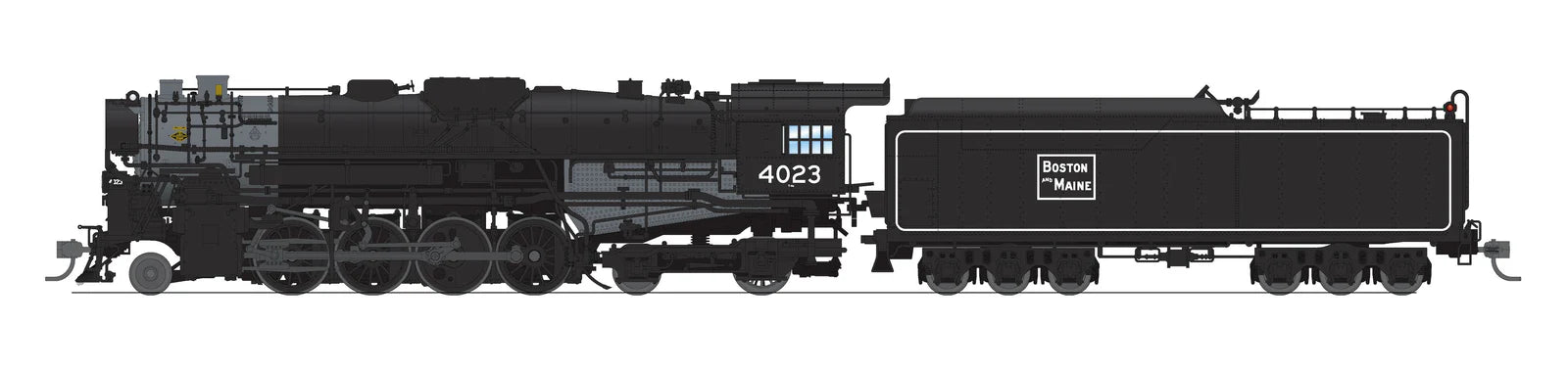 BLI 7797 HO Scale T1b Berkshire 2-8-4 Steam Loco Boston & Maine B&M 40 ...