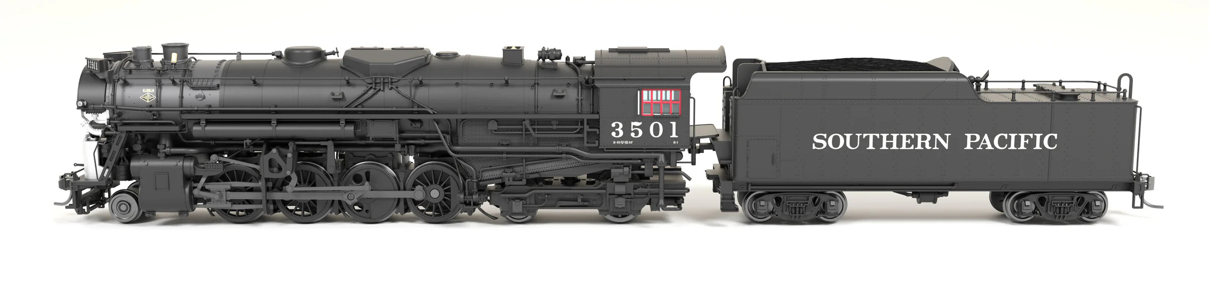 BLI 7902 HO Scale T1a Berkshire 2-8-4 Steam Loco Southern Pacific SP 3 ...