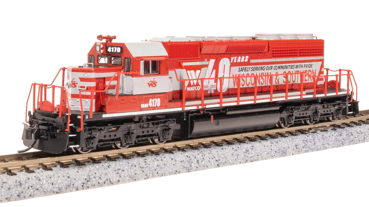 BLI 7969 N Scale EMD SD40-2 Wisconsin Southern WSOR 4170 40th Annivers — White Rose Hobbies