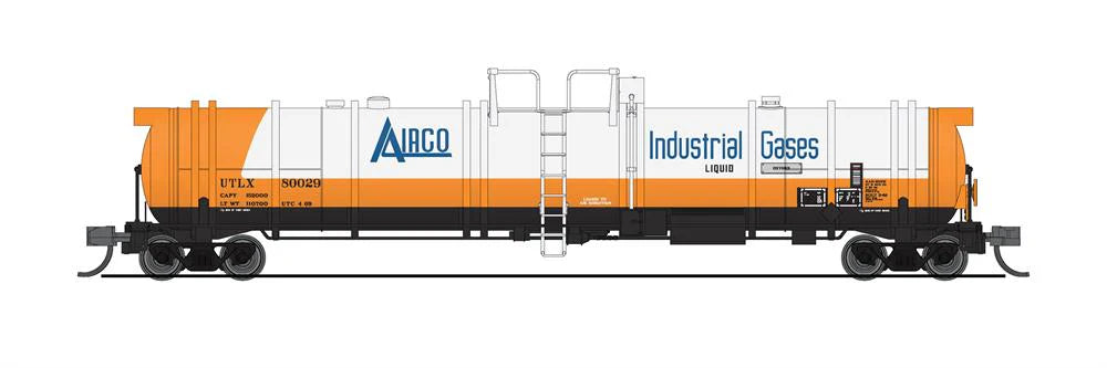 BLI 8140 N Scale High-Capacity Cryogenic Tank Car AirCo UTLX 2 Pack ...