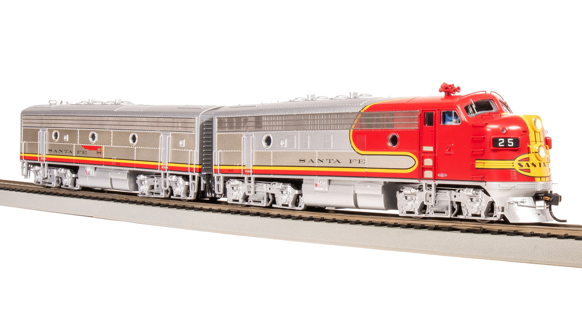 BLI 8160 HO Scale EMD F3A F3B Set Santa Fe Warbonnet ATSF 25L/25A Para ...