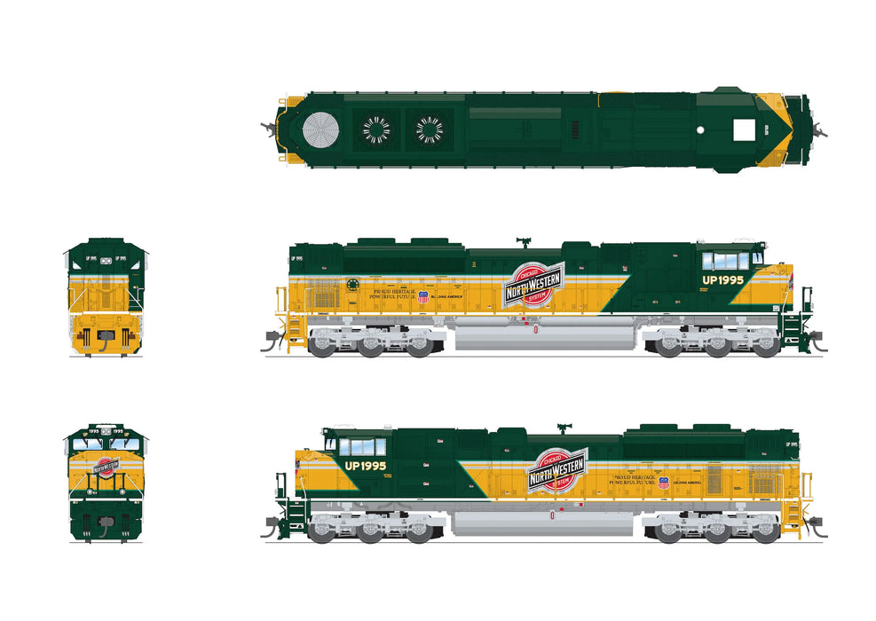 BLI 8687 HO Scale EMD SD70ACe C&NW Heritage Union Pacific 1995 Paragon ...
