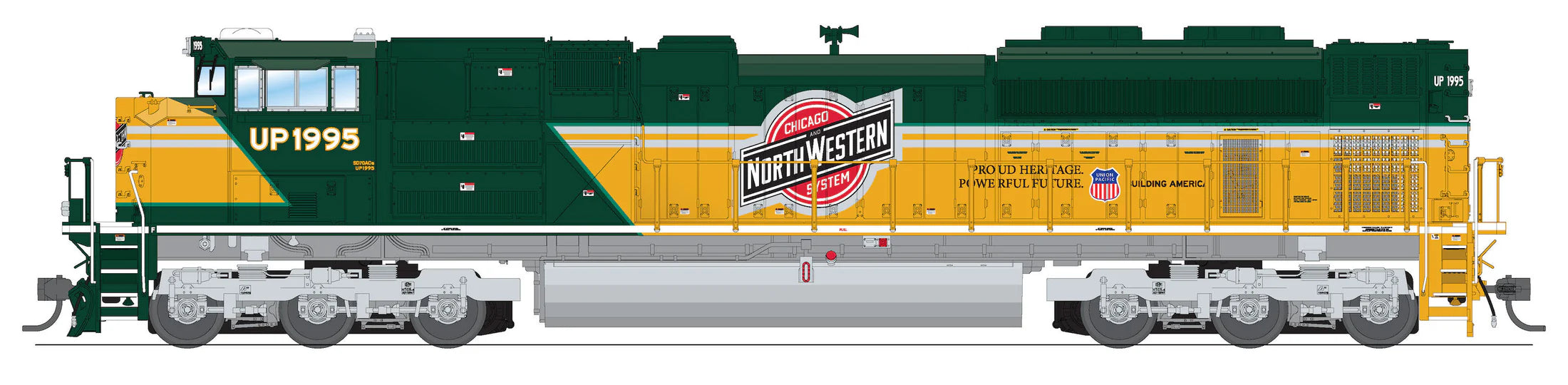 BLI 8687 HO Scale EMD SD70ACe C&NW Heritage Union Pacific 1995 Paragon — White Rose Hobbies