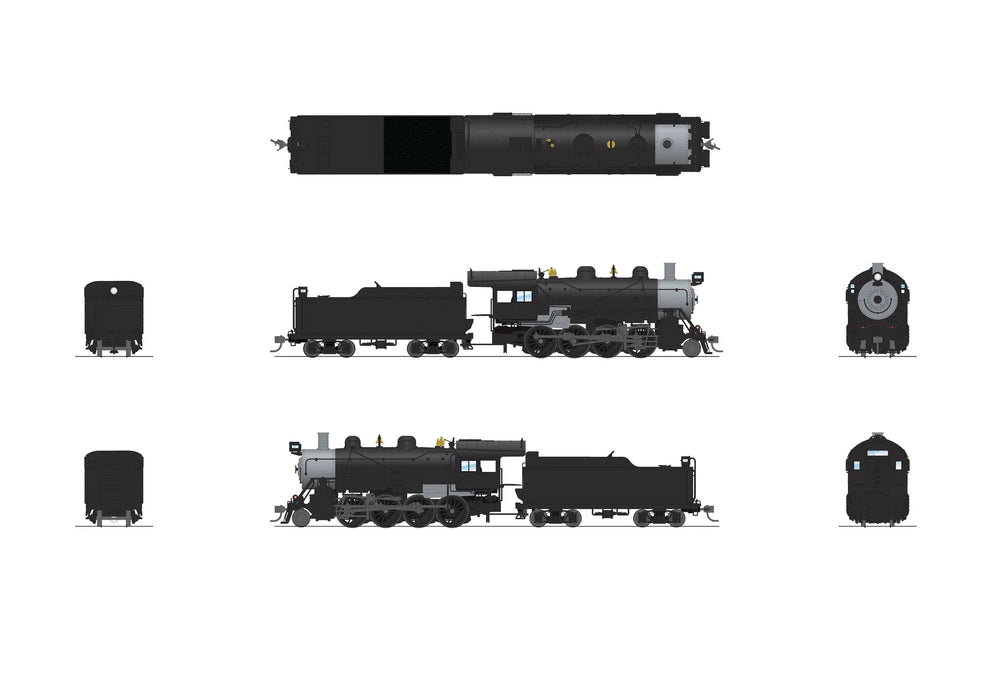 BLI 8742 HO Scale 2-8-0 Consolidation Steam Loco Unlettered Paragon4 ...