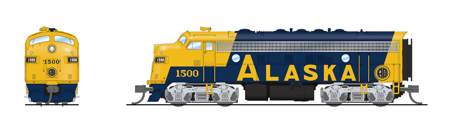 BLI 9261 N Scale EMD Diesel F7A Alaska ARR 1500 Paragon4 (Sound/DC/DCC ...