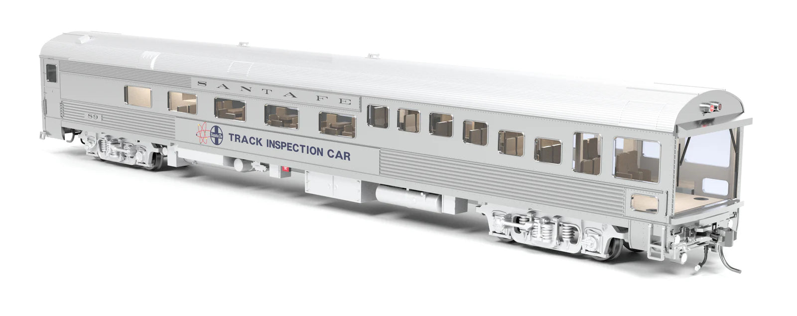 BLI 9991 HO Scale ATSF Track Inspection Car ATSF 89, 1982-1990 Appeara ...