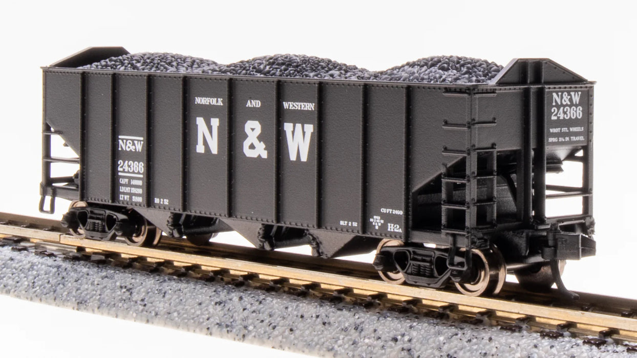 BLI (Broadway Limited Imports) 7143 N Scale H2a 3 Bay Hopper N&W 24027 ...