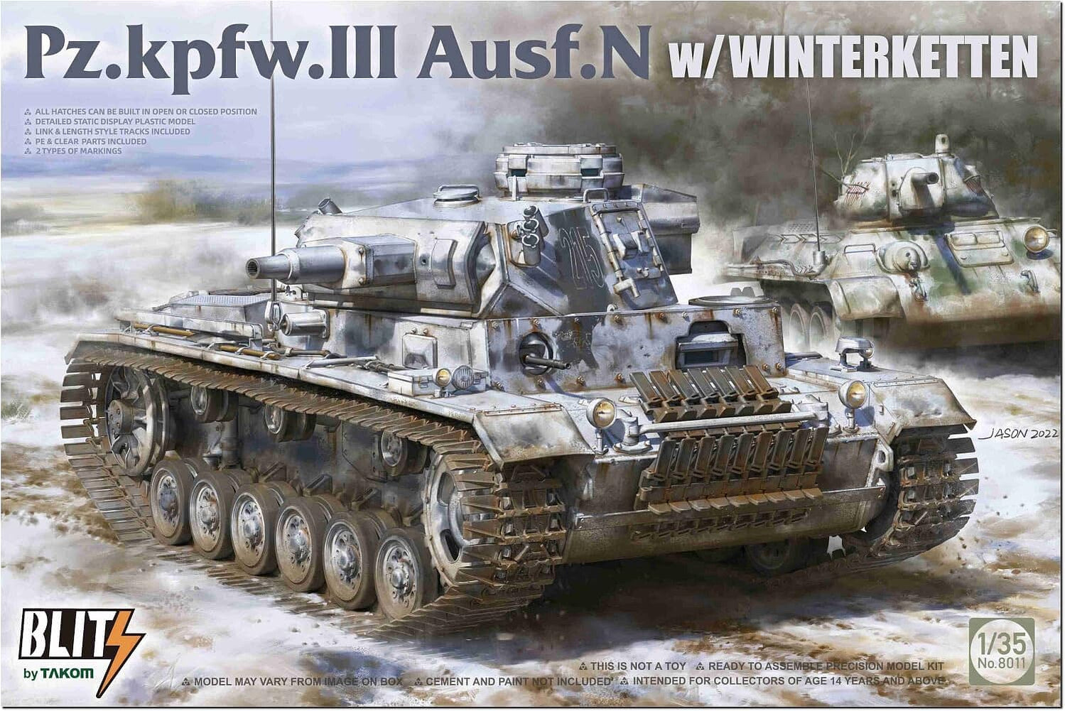 Blitz by Takom 8011 1/35 Panzerkampfwagen Pz.Kpfw.III Ausf.N with Wint ...