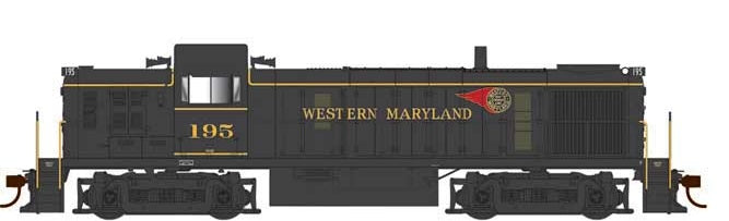 Bowser 25235 HO Scale ALCo RS-3 Diesel Western Maryland WM 195 DCC & S — White Rose Hobbies