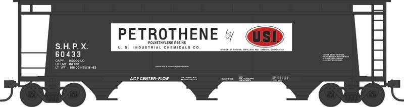 Bowser 38165 N Scale Cylindrical Hopper USI SHPX 60433 — White Rose Hobbies