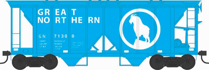 Bowser 43267 HO Scale H34 Covered Hopper Great Northern GN 71322 ...