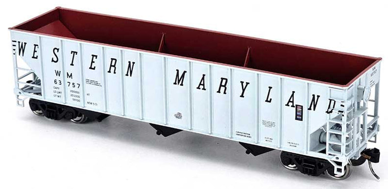 Bowser 43543 HO Scale 100 Ton 3-Bay Hopper Western Maryland WM 63757 ( — White Rose Hobbies