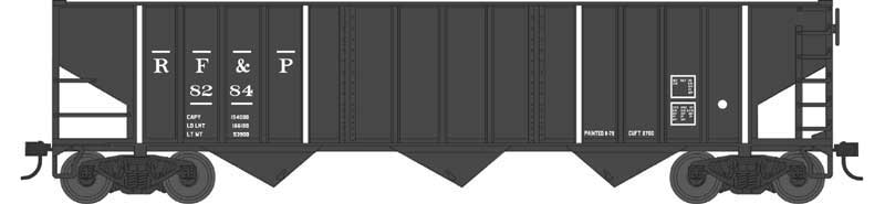 Bowser 43485 HO Scale 70 Ton 14 Panel 3 Bay Hopper RF&P 8296 (Richmond ...