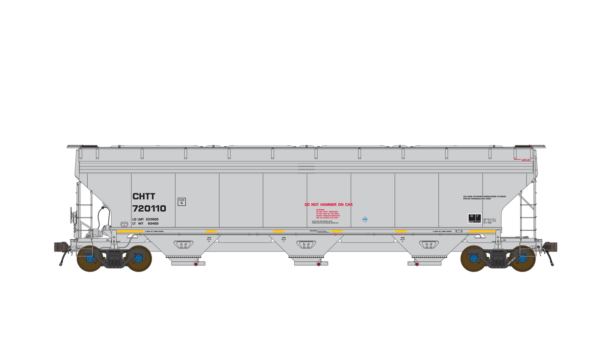 Class One Model Works FC00527 HO Scale ARI 5200 Covered Hopper CHTT 72 — White Rose Hobbies