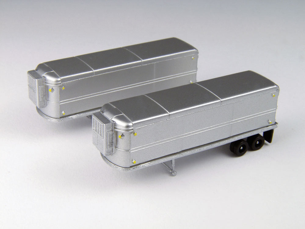 Classic Metal Works 51166 N Scale 32' AeroVan Reefer Trailers Silver U ...