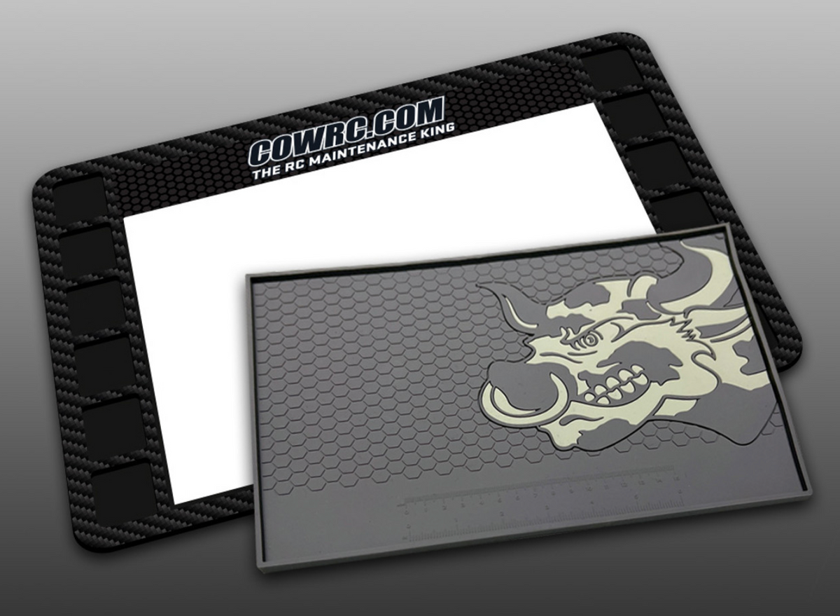 COW RC 12"x16" Screw Catcher Carbon Series Solder Mat Combo — White ...