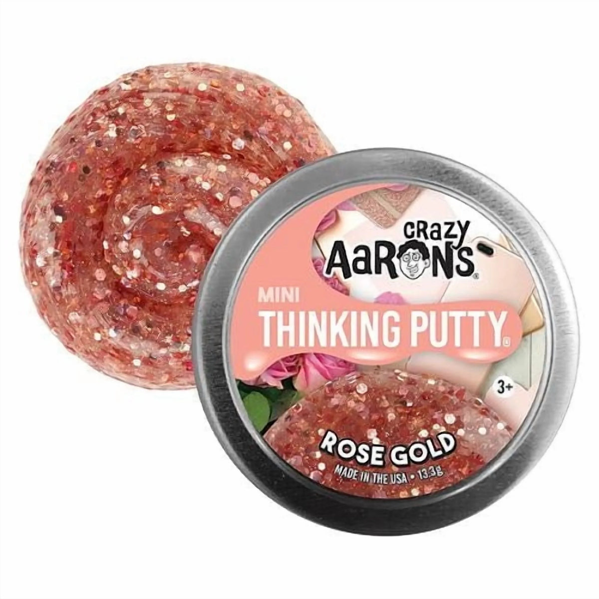 Crazy Aaron's Rose Gold Thinking Putty — White Rose Hobbies