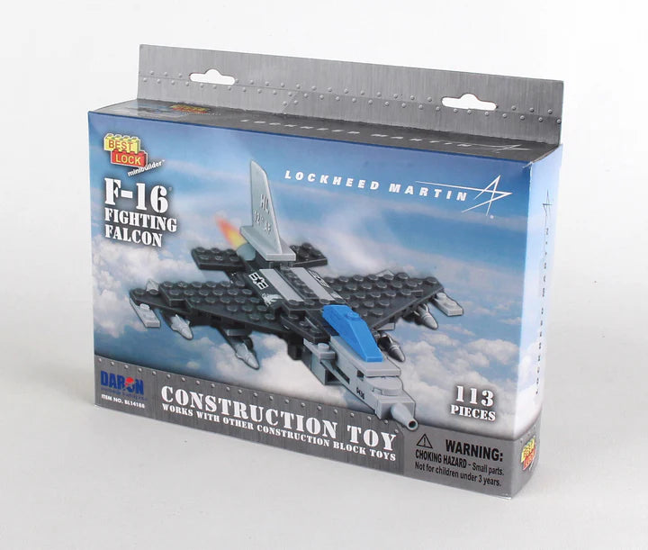 Daron BL14188 F-16 Fighting Falcon Best Lock Construction Toy — White ...