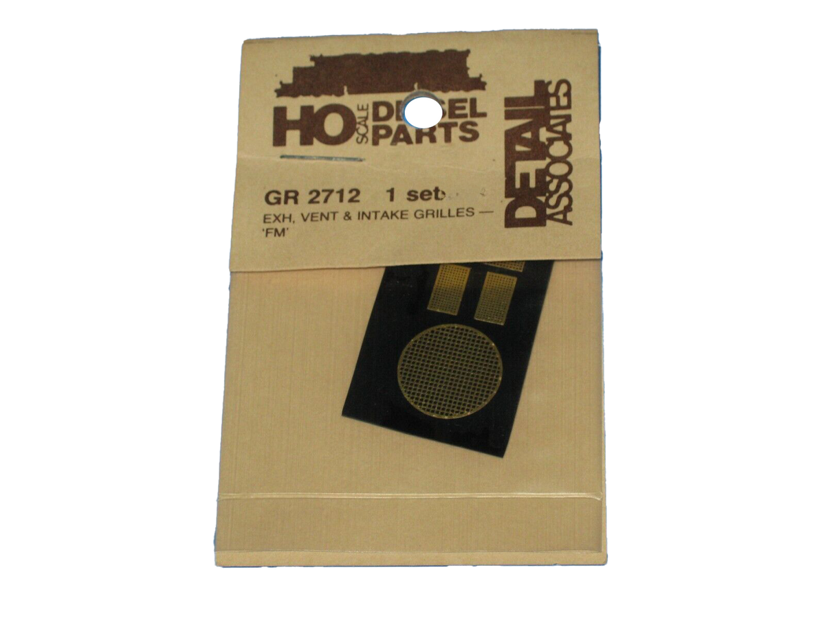 Detail Associates GR-2712 HO Scale FM Intake Grilles (1 Set) — White ...